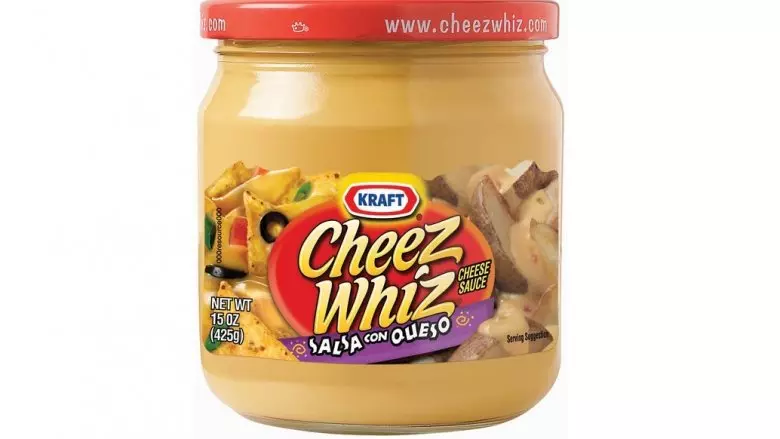 Cheez Whiz salsa met queso