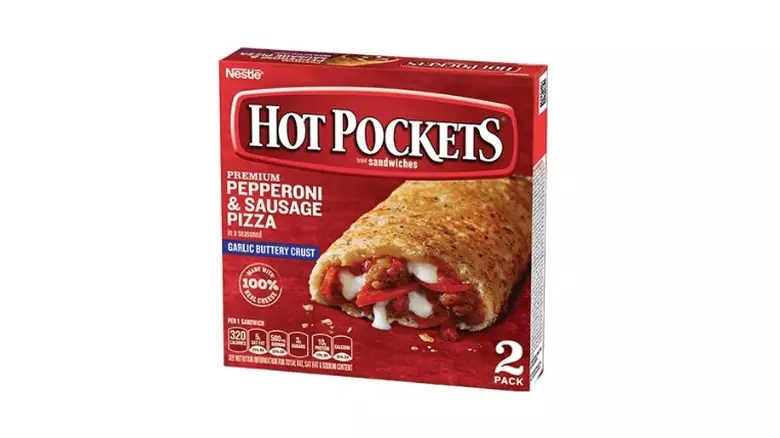 Pepperoni සහ Sousage Pizza Hot Pockets