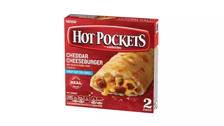 Cheddar Cheeseburger Crispy Buttery Crust Hot Pockets