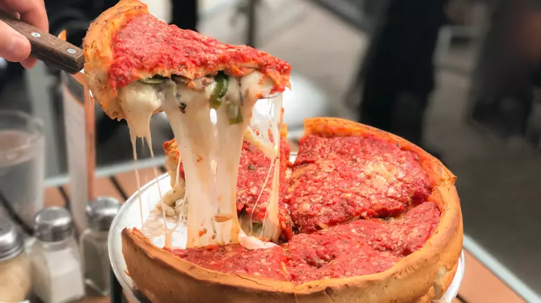 Chicago-style pizza