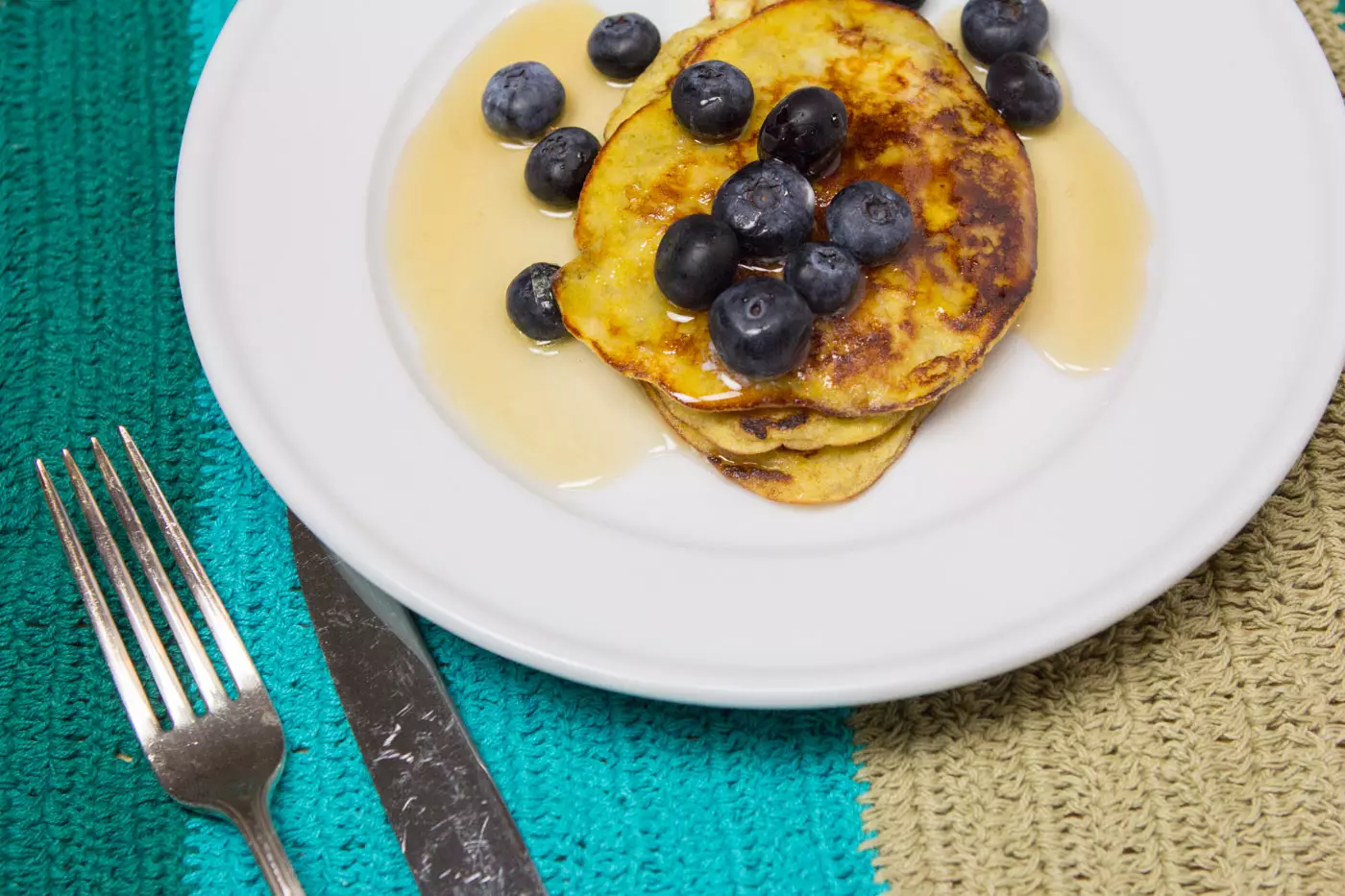 Schuldloze koolhydraatarme pannenkoeken met twee ingrediënten