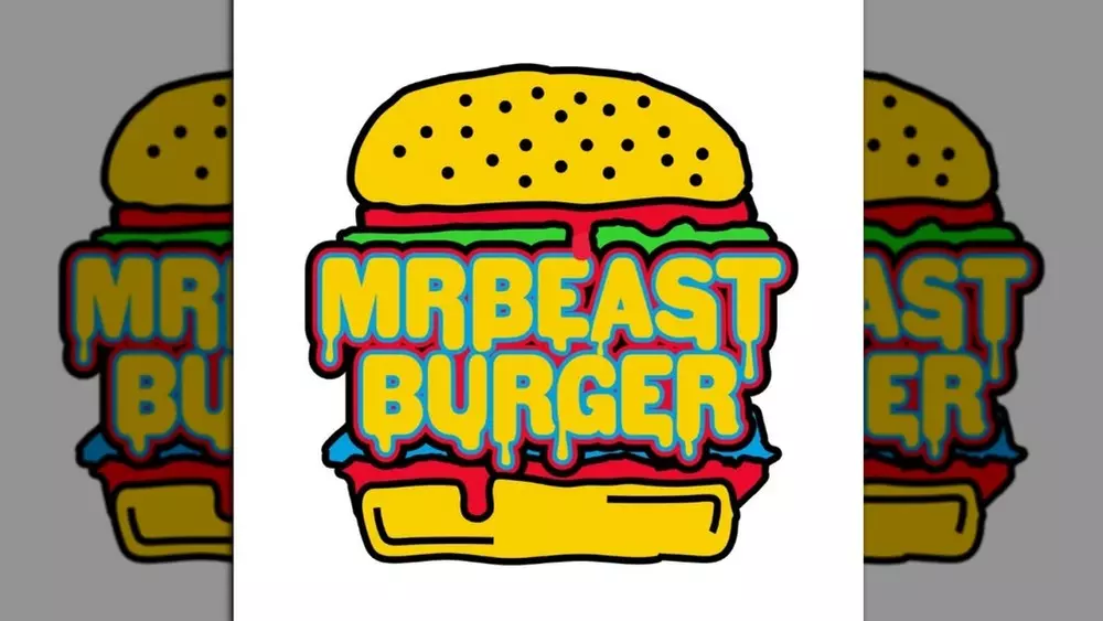 „MrBeast Burger“ logotipas baltas