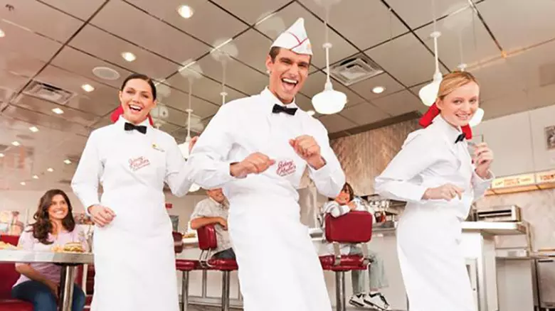 Απαίτηση εργασίας για χορό και τραγούδι Johnny Rockets