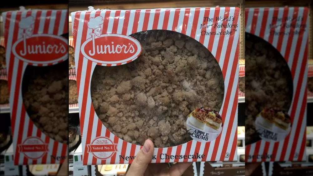 Tarta de queso con sabor a miga de manzana Junior's