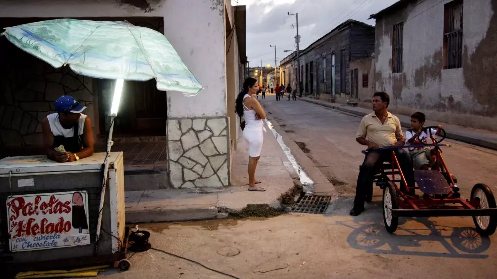 Puesto de helados en Cuba