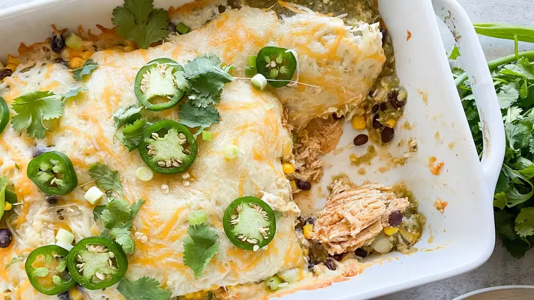 cheesy burrito casserole na efere