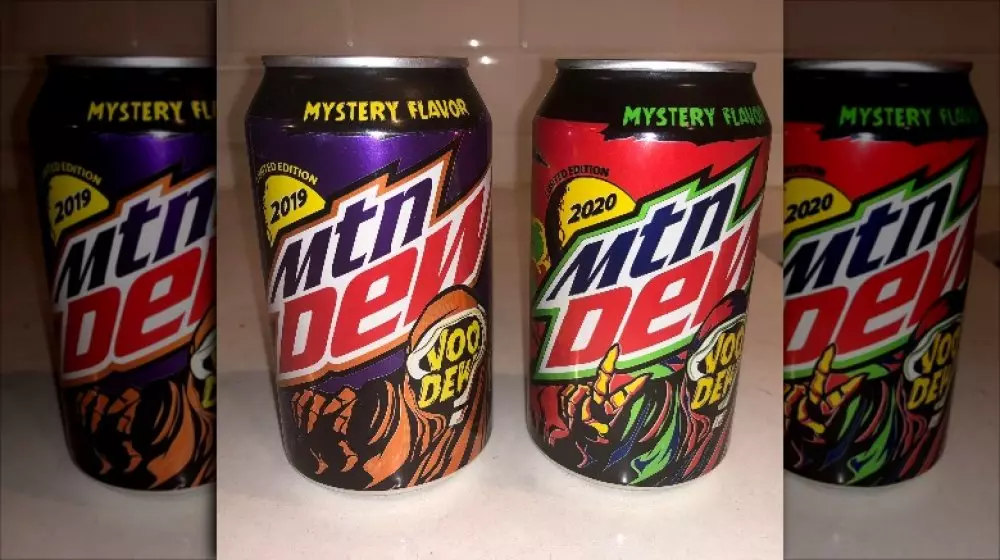 Latas Mountain Dew VooDew 2019 e 2020