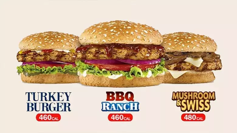 hardee's turkey burgers