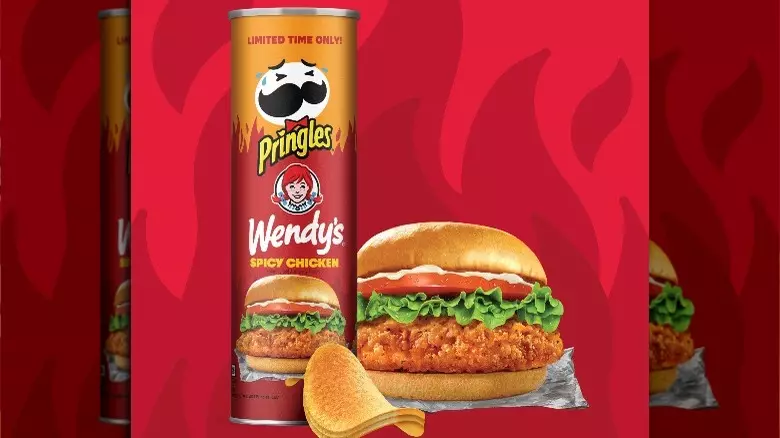 Sự hợp tác với gà cay của Pringles Wendy