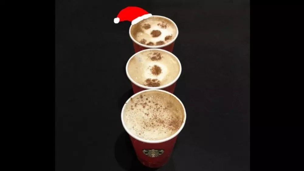 Starbucks Eggnog Lattes