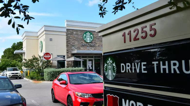 Drive-thru Starbucks