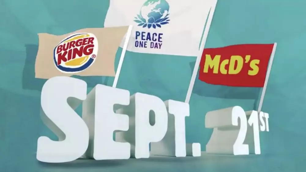 Burger King e McDonald's unem forças no Dia da Paz