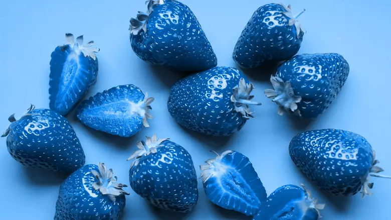 Blauwe aardbeien