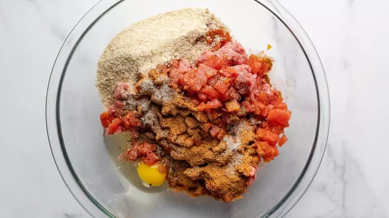 Mga sangkap ng Mexican meatloaf