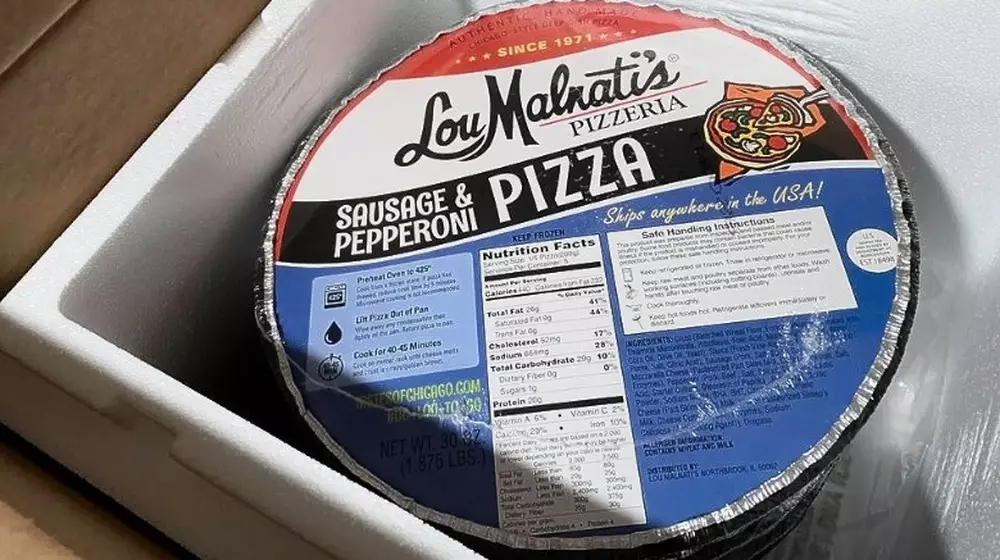 Frozen pitza Lou Malnati a