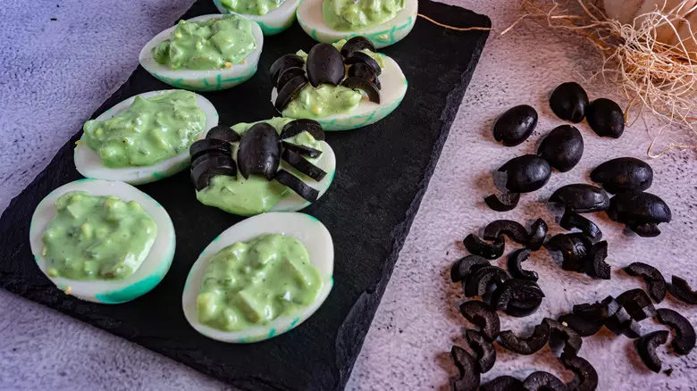 halloween deviled eggs