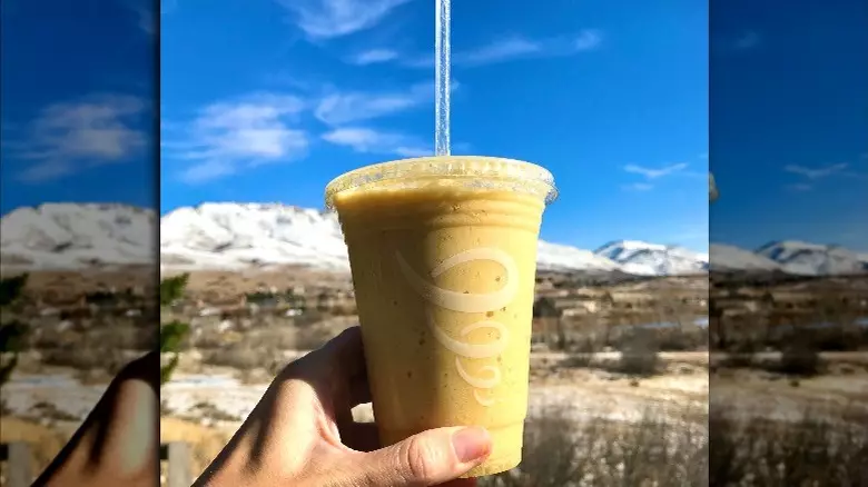 mango smoothie from Jamba Juice