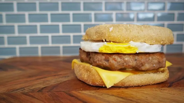 McDonald's copycat Sausage McMuffin with Egg recipe