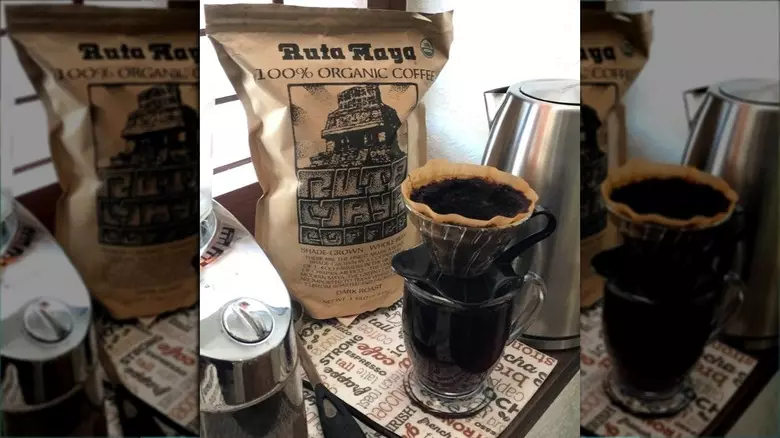 Ruta Maya kaffepose med kaffetrakter