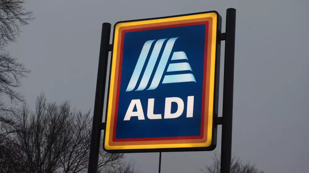 Aldi livsmedelsbutik skylt