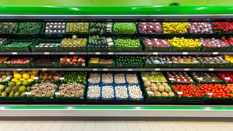 Fruit en grienten shelf libben