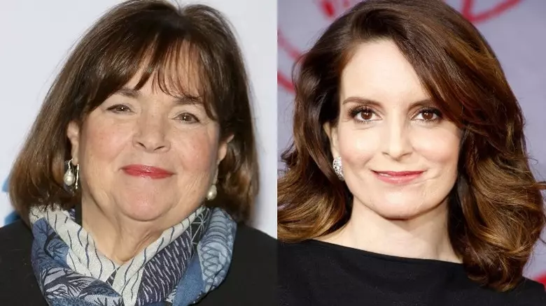 Ina Garten dhe Tina Fey duke buzëqeshur