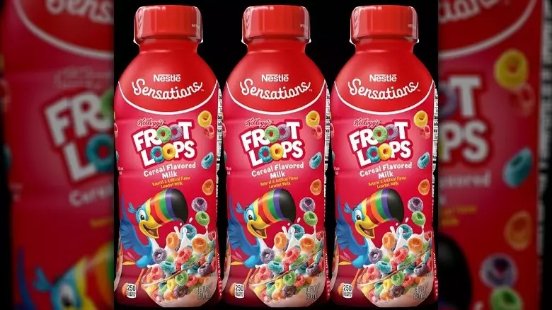 Chupa za Froot Loops maziwa