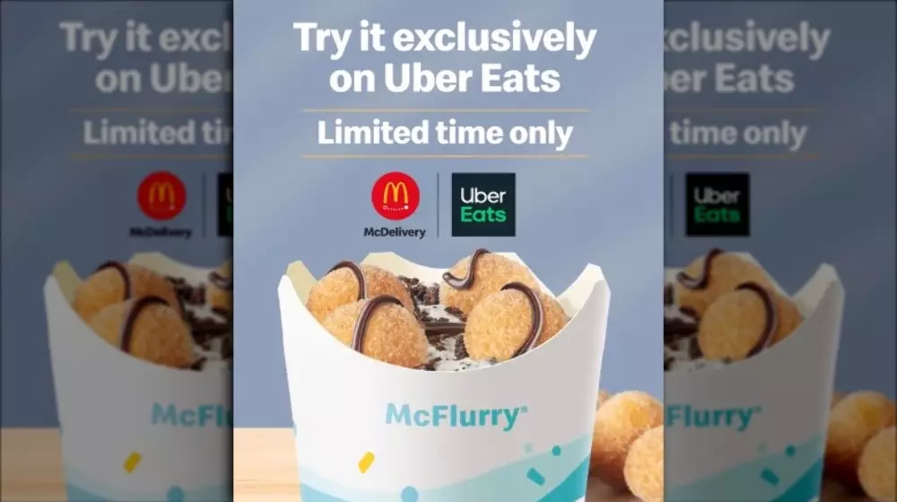 マクドナルドのオーストラリアのドーナツボールMcFlurry、Uber Eats