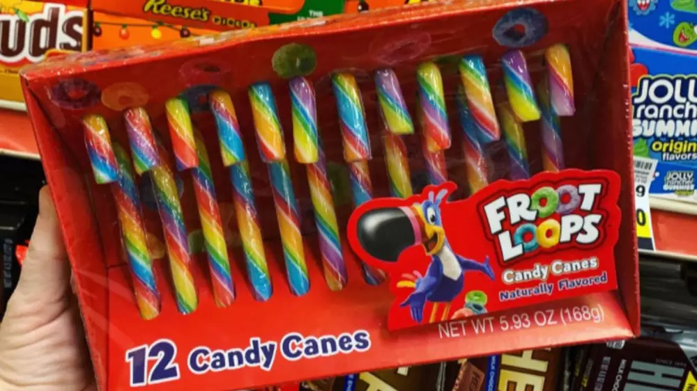 Froot Loops Cereal Candy Canes