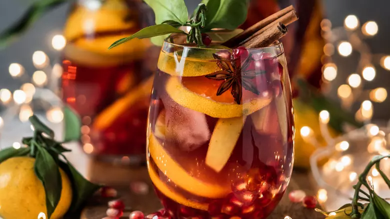 sangria Christmas cocktails