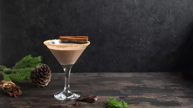 Black igbo Martini Christmas cocktails