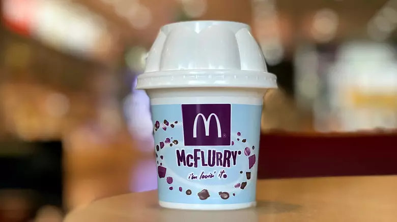 Glace floquée Mcdonald's