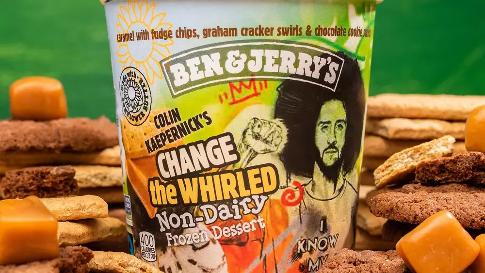 Tofo fou a Ben & Jerry: Colin Kaepernick's Change the Whirlled