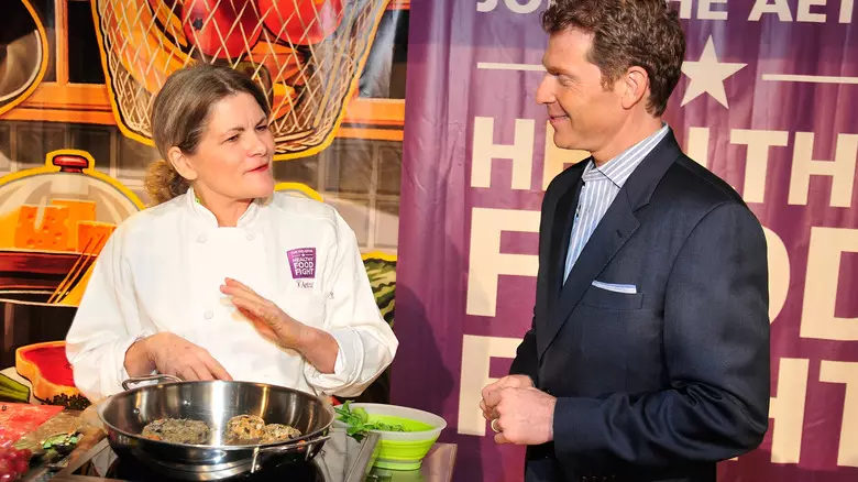 Bobby Flay na chef Merry Graham.