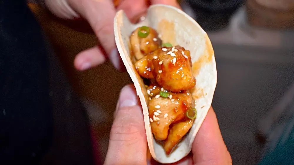 Sesame Chicken Taco