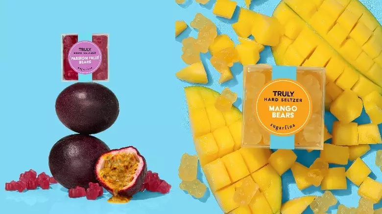 nuwe Truly Sugarfina gummy bears in mango en passievrug