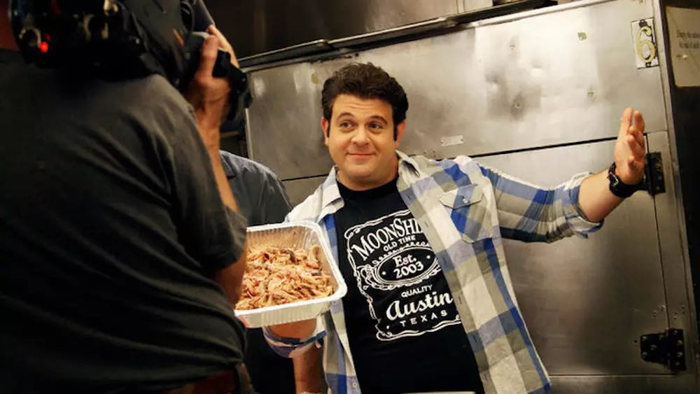 Kanhi Man vs. Food host Adam Richman