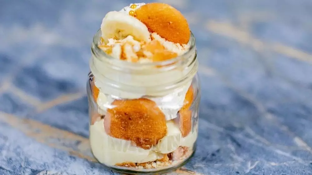 ማሰሮ የBake Banana Pudding