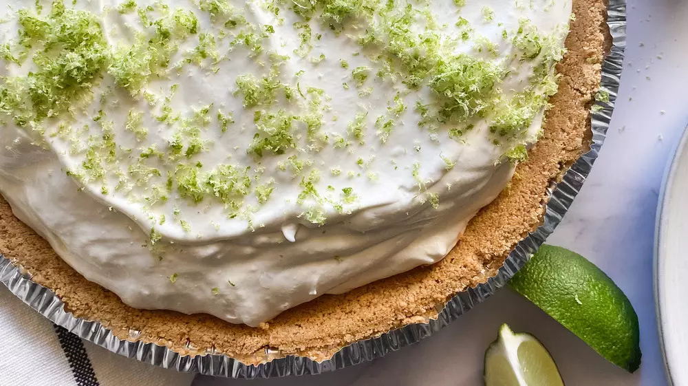 Key Lime Pie mit 5 Zutaten Limettenschale