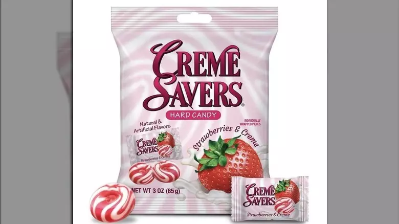 Paket gula-gula penjimat krim strawberi