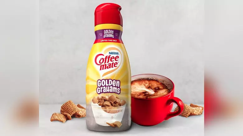 Uachtaróir caife Coffee Mate Golden Grahams