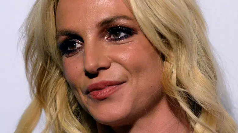 ภาพระยะใกล้ของ Britney Spears