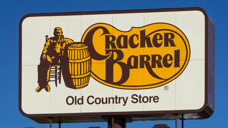 Frijsteande Cracker Barrel teken