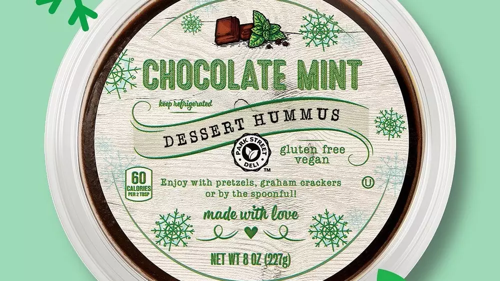 hummus milseog mint seacláide