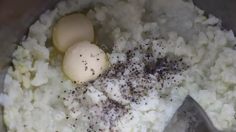 Instant Pot Mashed Blumenkohl püriert