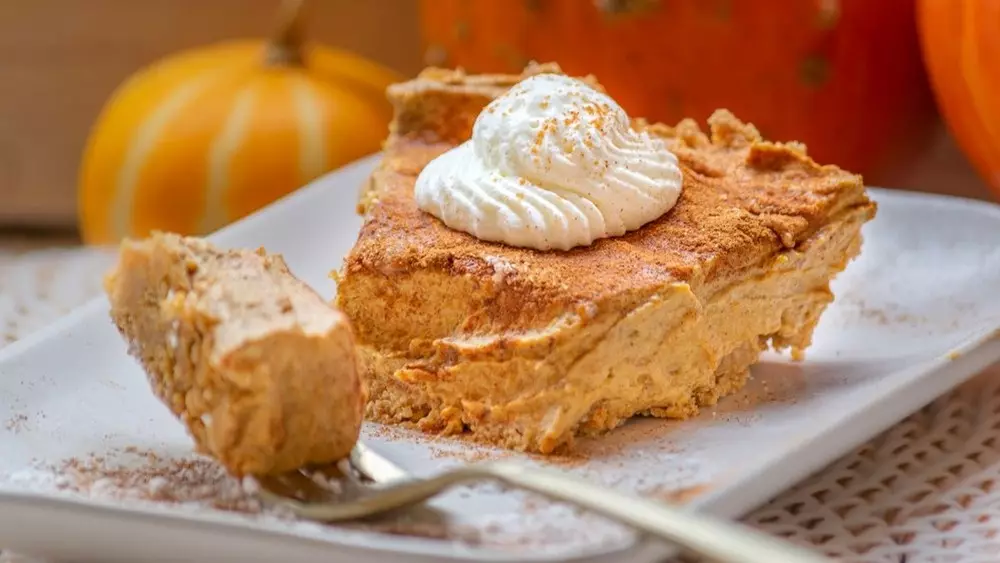 tranche de tarte à la citrouille