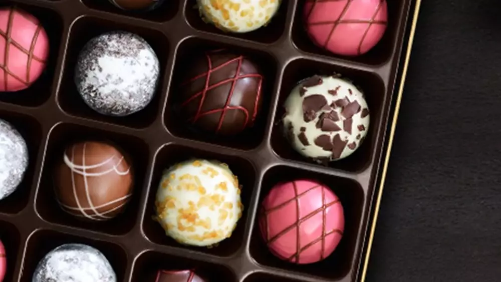 Caixa de trufas Godiva