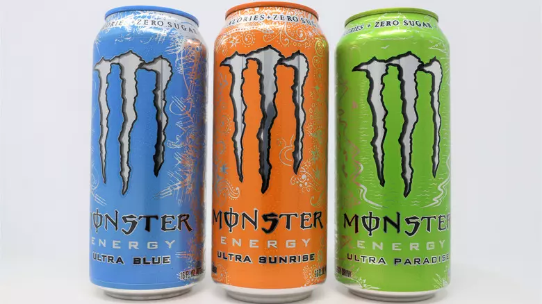 Bebidas energéticas monstruosas sin azúcar