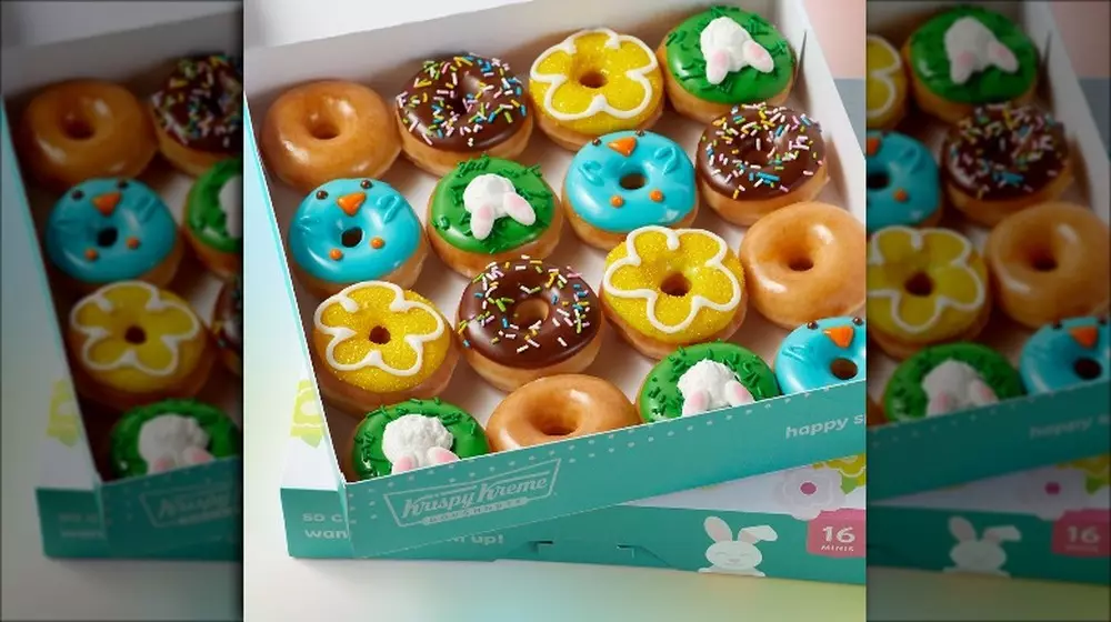 Krispy Kreme ұсынған шағын көктемгі пончиктері