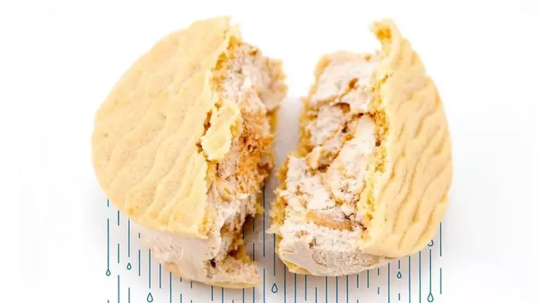 Churnbaby caramel cashew ice cream sandwich